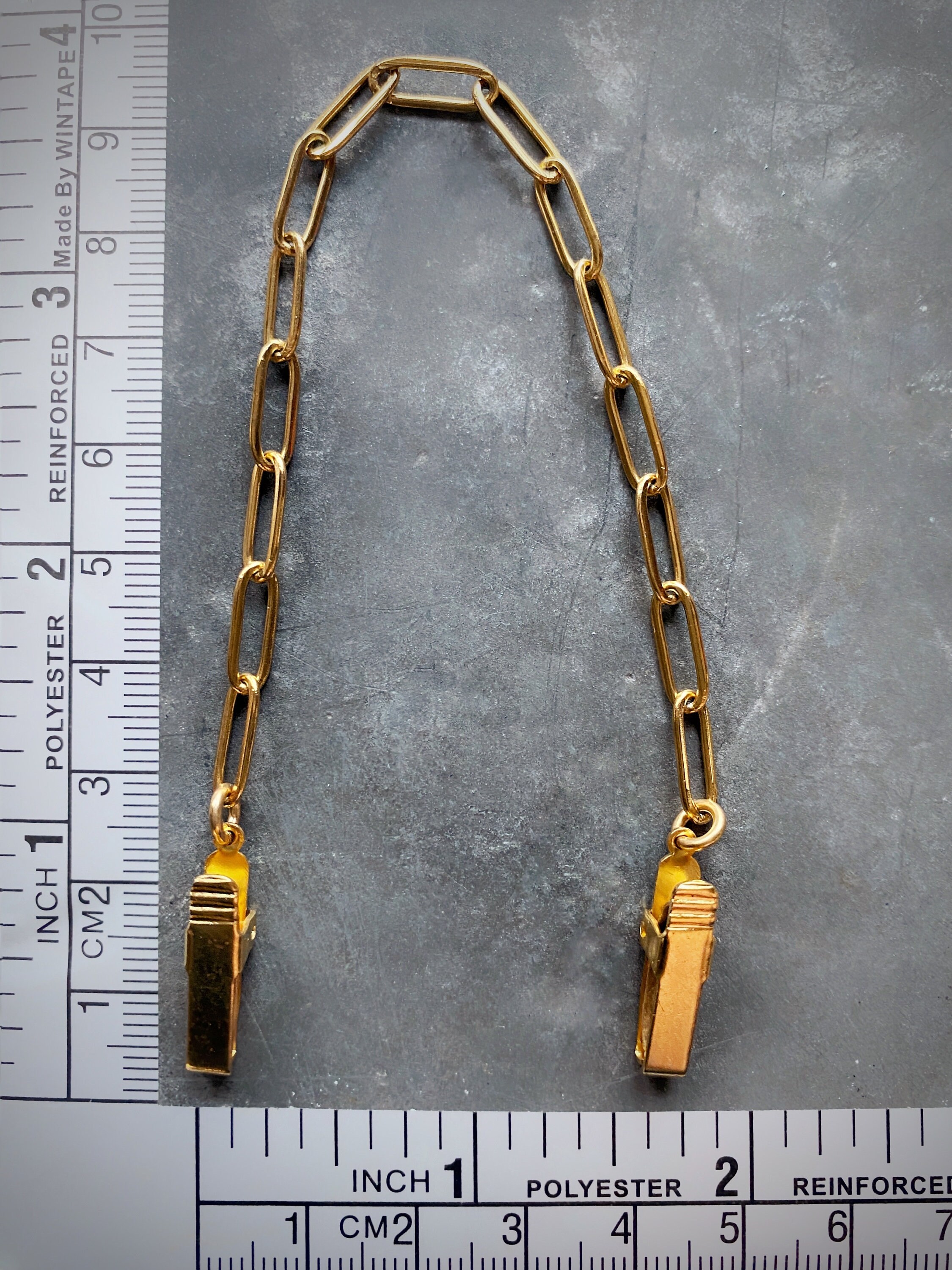 Gold Sweater Clip: Paper Clip Chain Collar Guard - Etsy