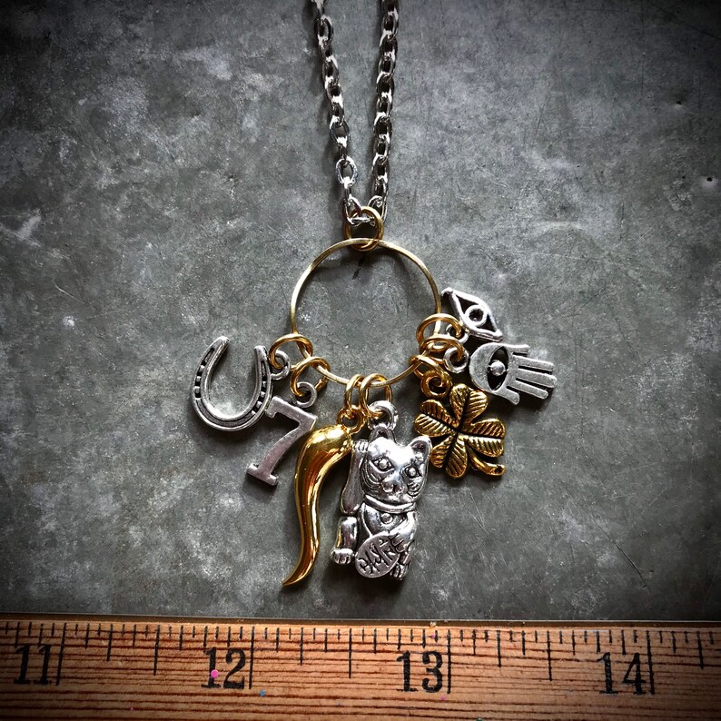 The Luckiest Necklace in the World Lucky Charm St Patricks - Etsy