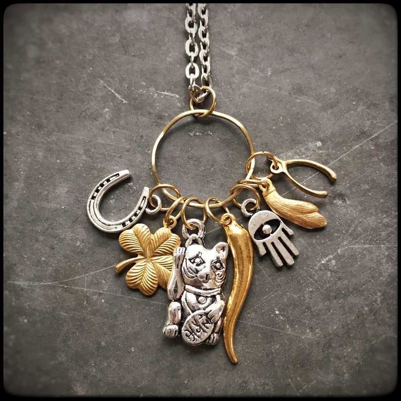 The Luckiest Necklace In The World Lucky Charm St. Patricks | Etsy