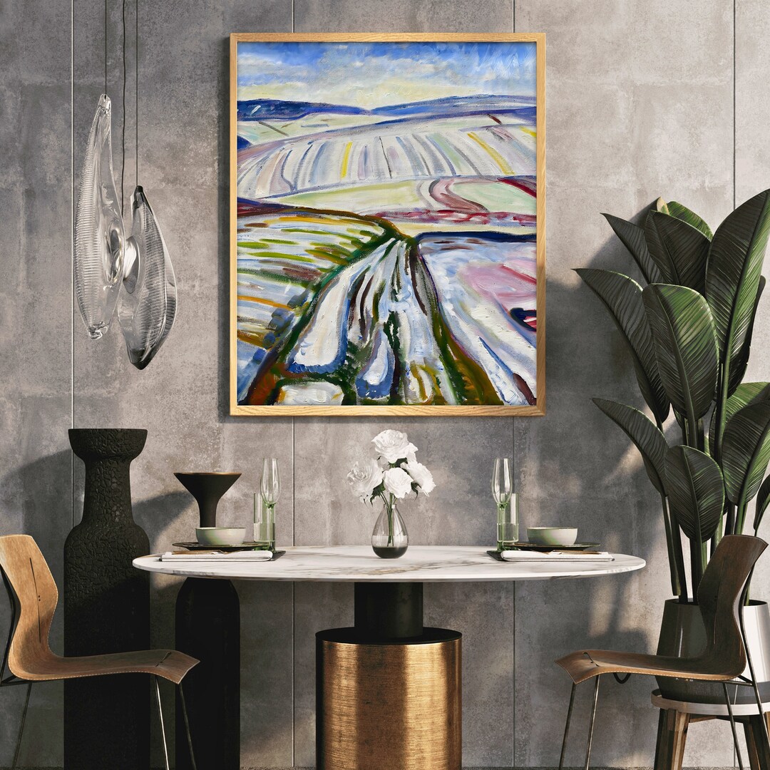 Edvard Munch Art Print, Colorful Wall Art, Edvard Munch Painting ...