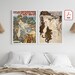 Vintage Art Nouveau Poster Set by Alphonse Mucha, Aesthetic Art Nouveau ...