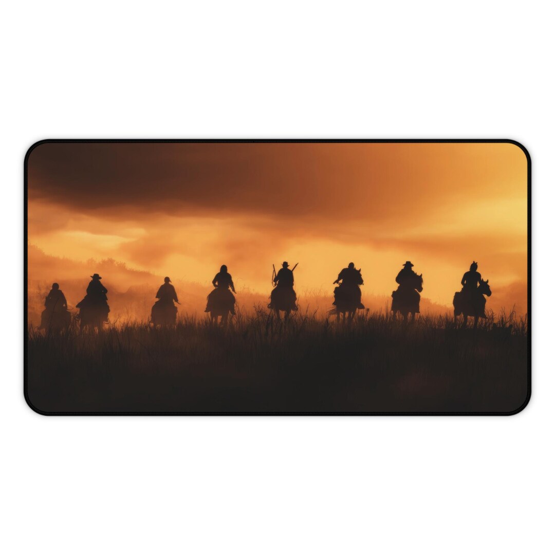 Red Dead Redemption 2 Van Der Linde Gang Desk Mat, Mouse Pad for Gamers ...