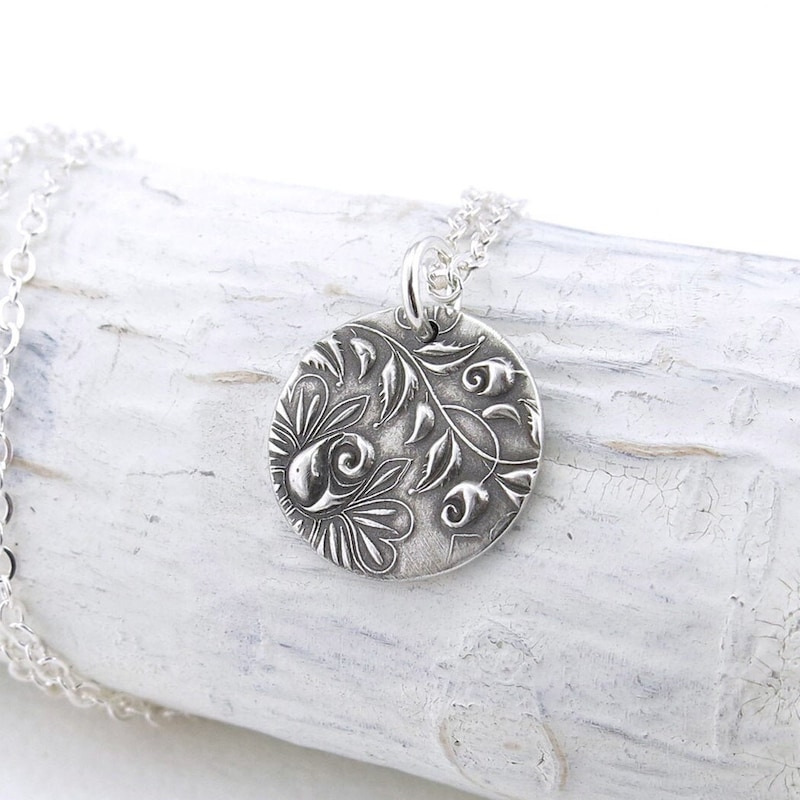 Silver Necklace - Etsy