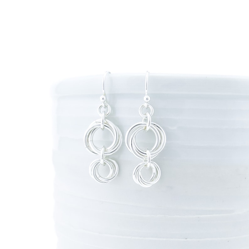 Simple Silver Earrings Minimalist Earrings Silver Everyday Earrings ...