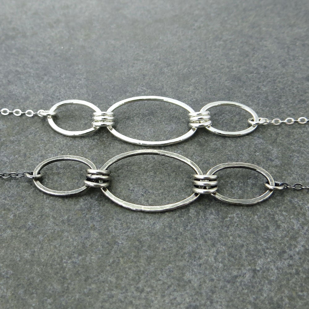 Simple Silver Necklace Everyday Necklace Sterling Silver Chain - Etsy