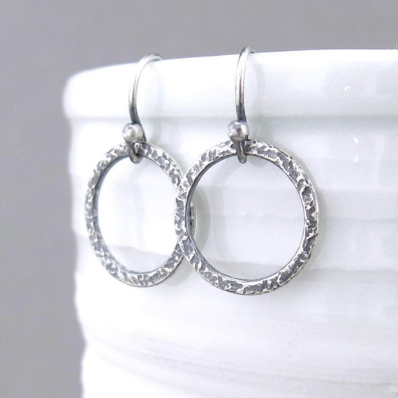 Small Hoop Earrings Sterling Silver Hoop Earrings Small Circle | Etsy
