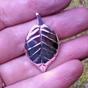 Leaf Pendant Made From Silver Half Dollar Coin - Etsy