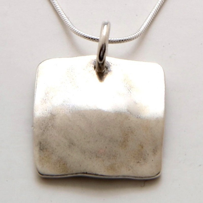 Mens Square Pendant - Etsy