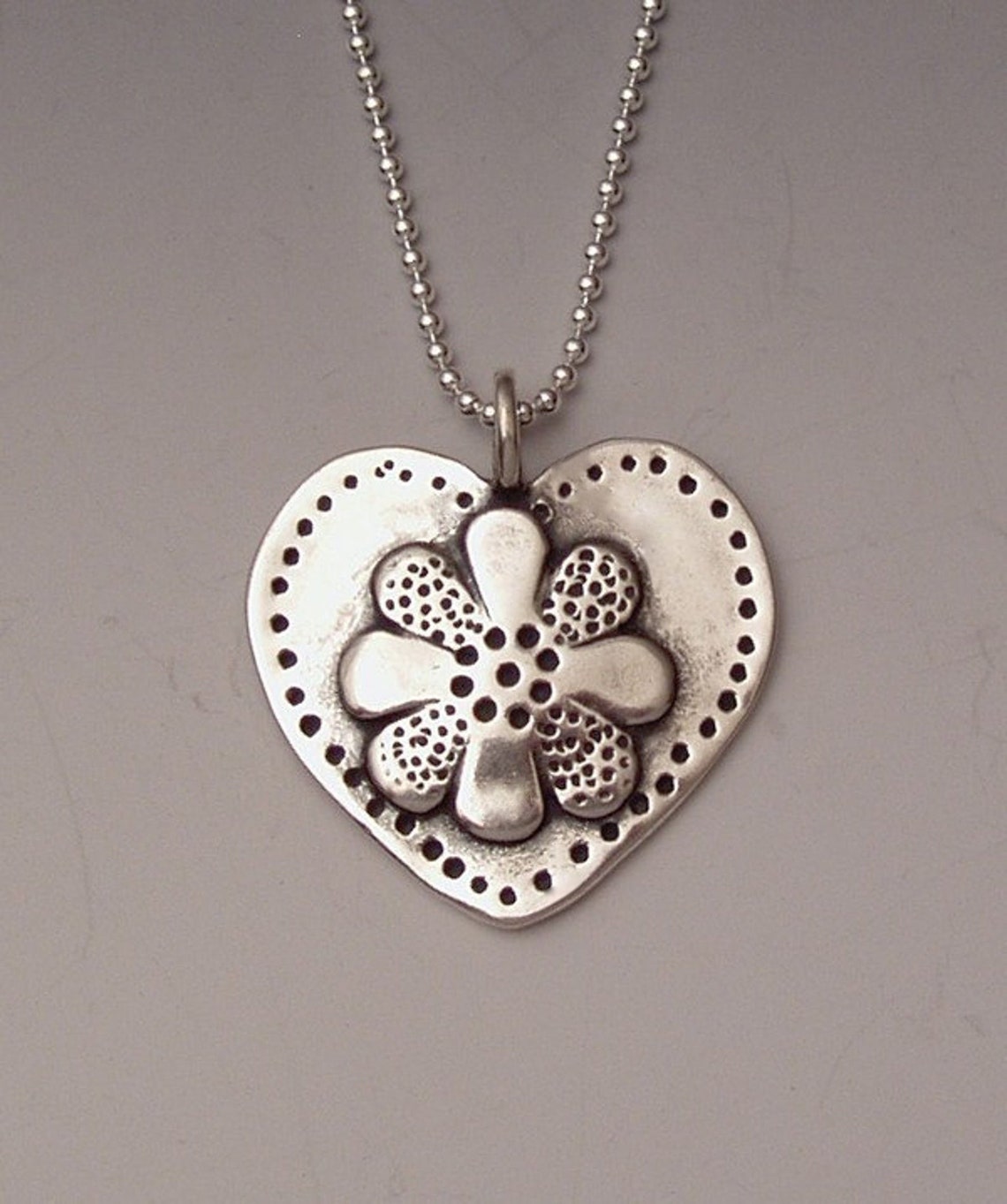 Coin Heart Flower Pendant Made From Silver US Half Dollar Coin Money - Etsy