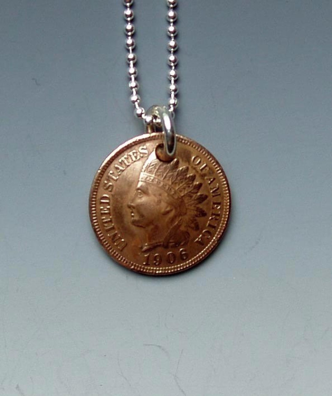 Indian Penny Pendant Made From Vintage US Coin - Etsy