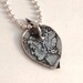 Leaf Dime Pendant Made From Silver Coin - Etsy