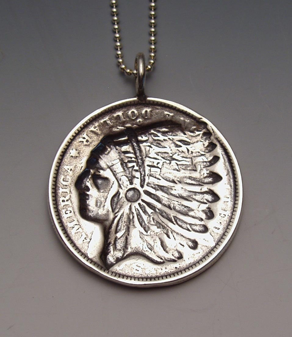 Indian Dollar Keyring Made From Morgan Silver Dollar Coin Key Ring - Etsy