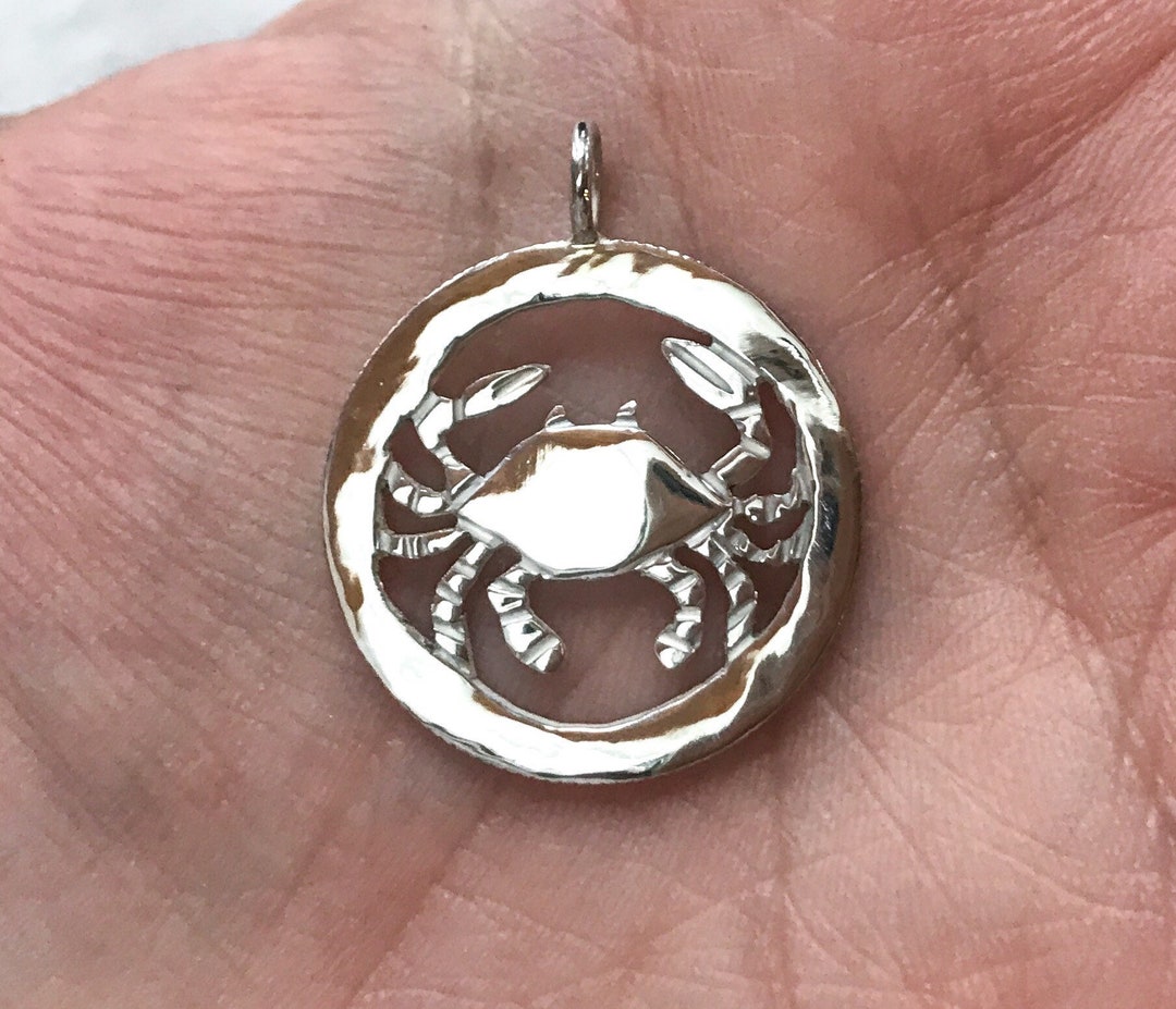 Blue Crab Quarter Coin Pendant or Earrings Made From Silver Coins - Etsy