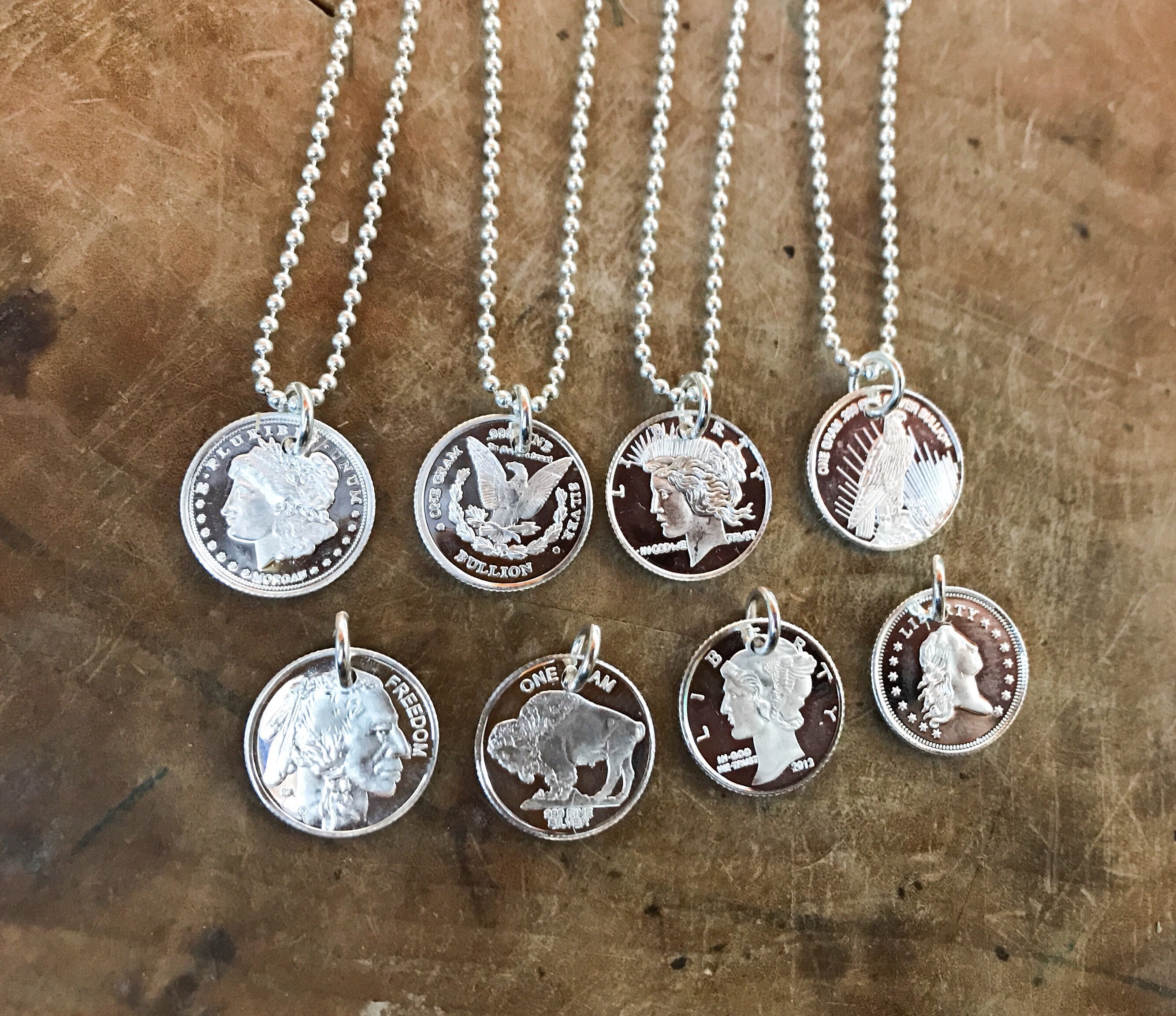 Mini Mints Pure Silver Coin Charms | Etsy