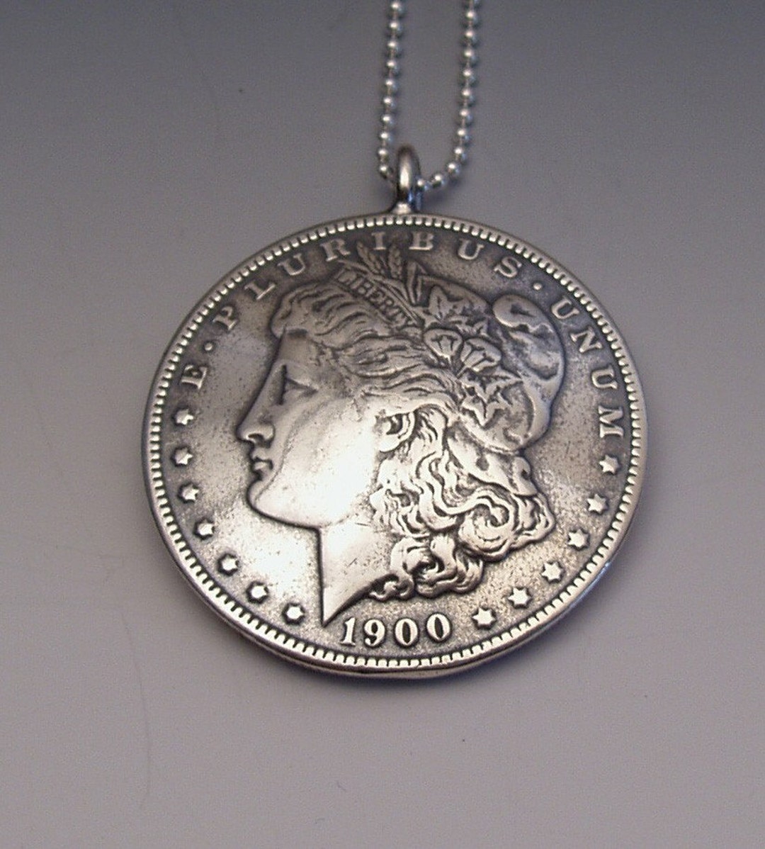 Silver Lady Dollar Pendant Made From US Morgan Dollar Coin - Etsy