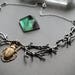June Bug // Beetle and Silver Branch Necklace - Etsy