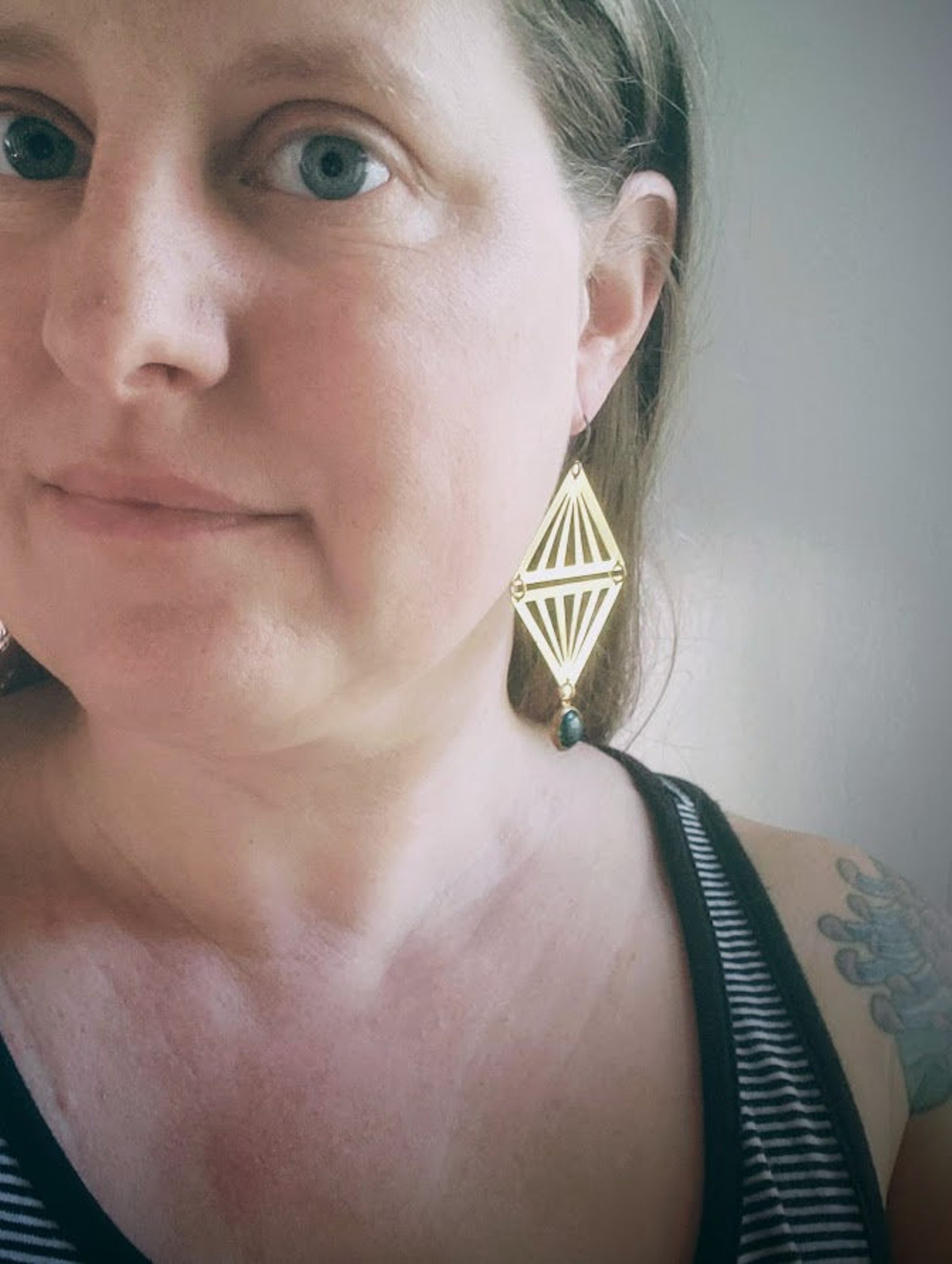 Bizarre Love Triangle // Brass Triangles and Glowing Green Glass Orb ...