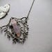 Elven Heart in Hickory // Brass Branch and Crystal Point Necklace - Etsy
