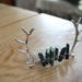 Elk // Silver Antler and Blue Crystal Mini Crown - Etsy