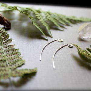 Fiddlehead // Sterling Silver Forest Fern Earrings - Etsy