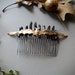 Night Hunter // Bat and Raw Black Crystal Hair Comb - Etsy