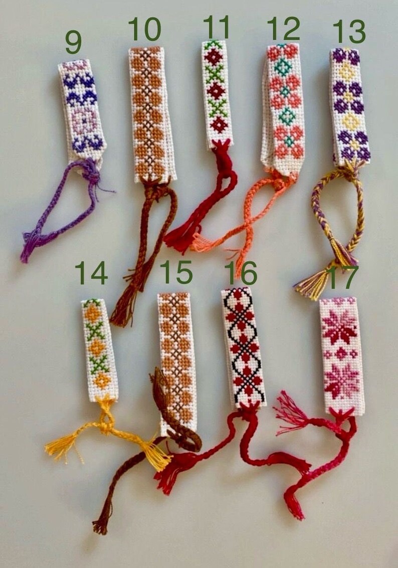 Handmade Palestinian Embroidery tatreez Bracelets - Etsy
