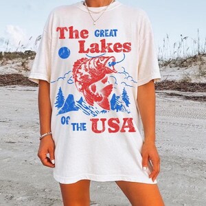 Great Lakes USA Shirt Comfort Colors® Lake Life Shirt on Lake Time Tee ...