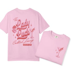 Lady Luck Cocktail Lounge Tee Comfort Colors® Vintage Lucky Girl ...