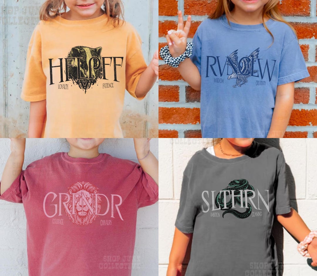 KIDS Wizard House Tees Comfort Colors® Youth HP Shirt Family Trip ...