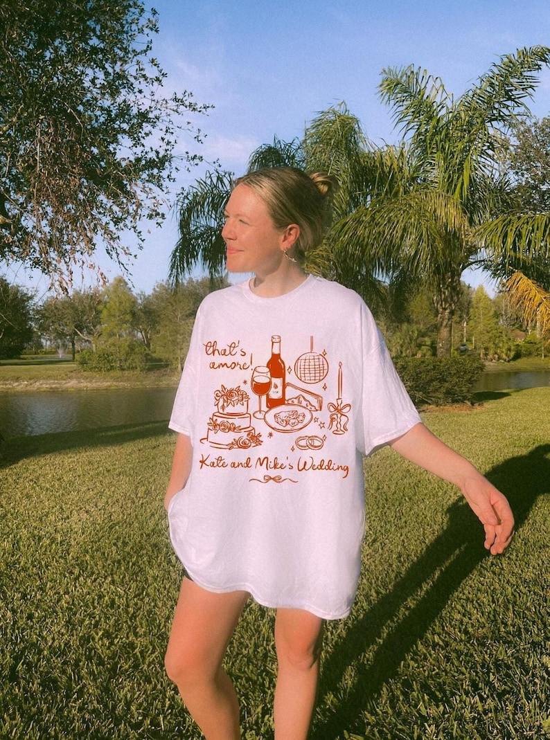 That's Amore Tee Comfort Colors® Custom Wedding Shirt Toss T Shirt ...