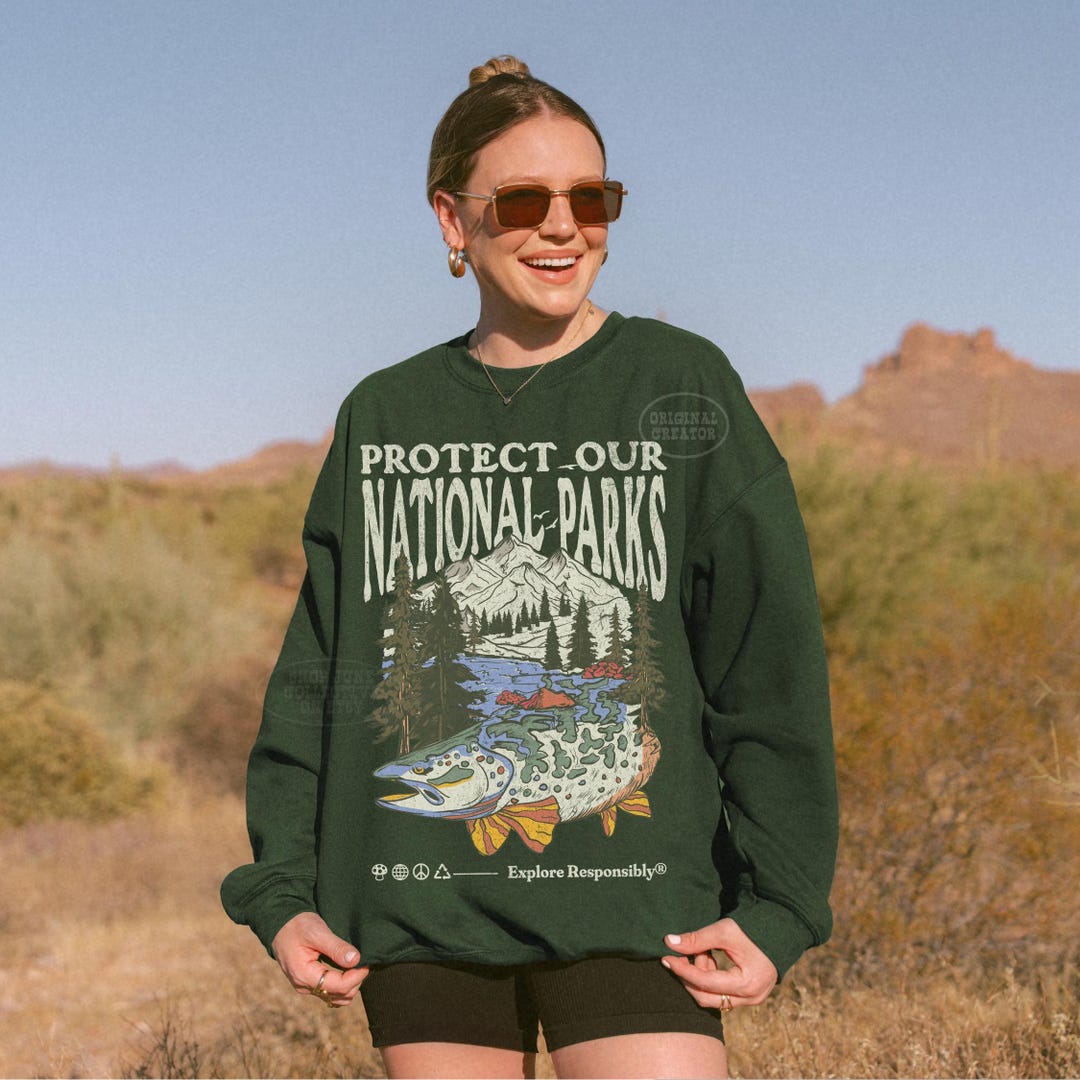 90s Protect Our National Parks Sweater ORIGINAL Crewneck Protect Our ...