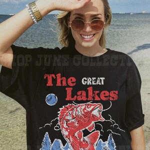 Great Lakes USA Shirt Comfort Colors® Lake Life Shirt on Lake Time Tee ...
