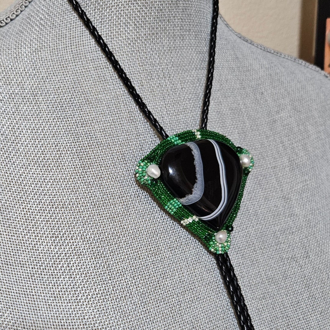 Beaded Bolo Slide Ready Made OR Select a Focal / Stone and I'll Bead It ...