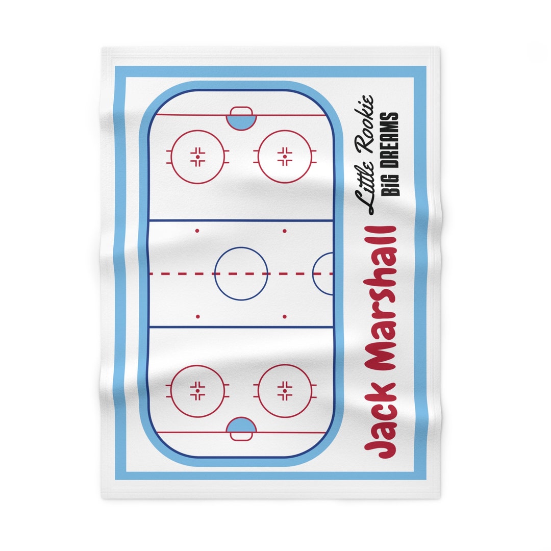 Customizable Baby Blanket Ice Hockey Rink Theme - Etsy