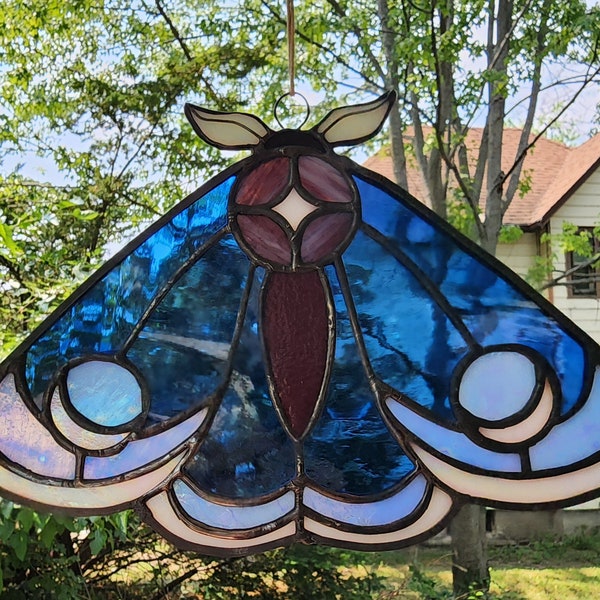 Stained Glass Moth - Etsy