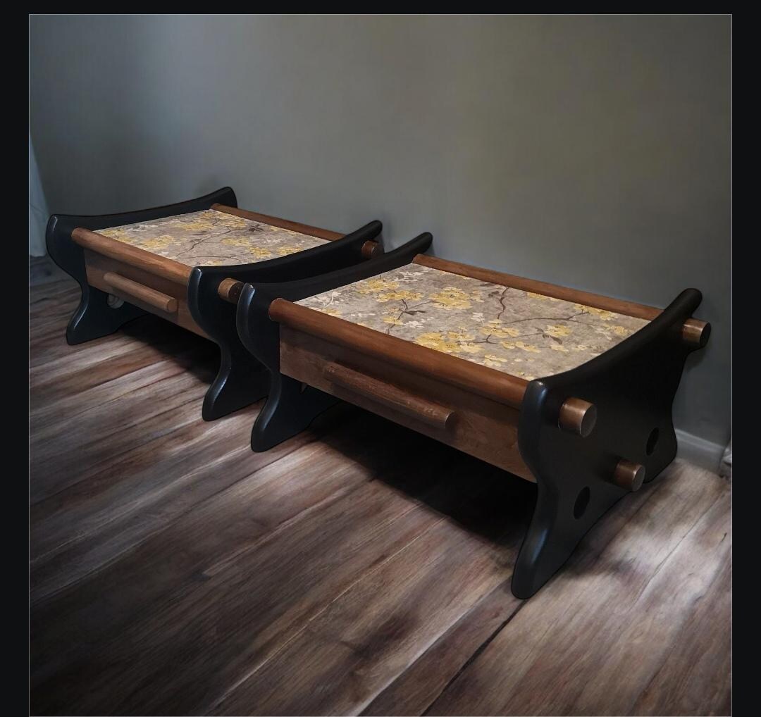 Pair of South African Site Tables / Bedside Tables - Etsy