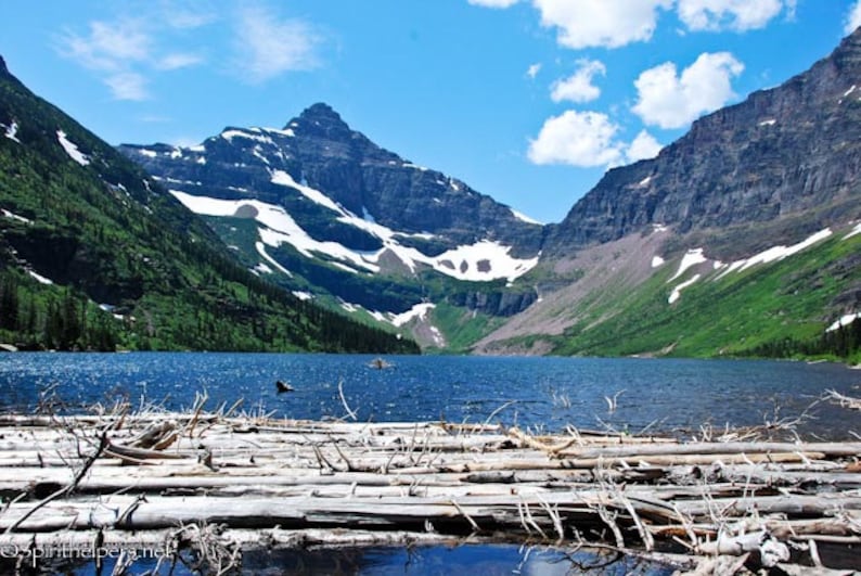 Upper Two Medicine Lake Summer Lake Montana Landscape - Etsy France