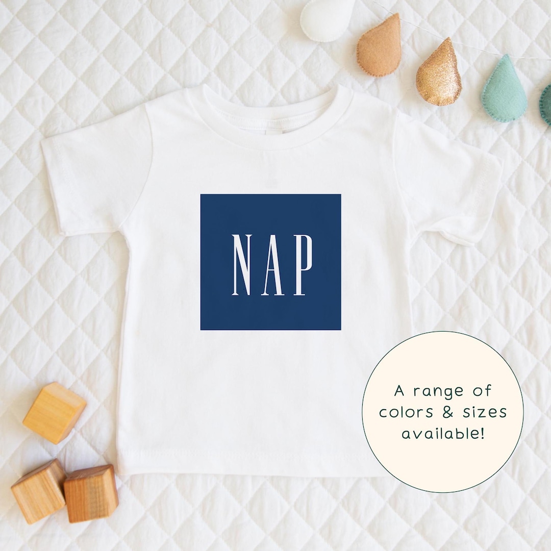Nap and Baby Nap | Funny Children and Adult Fashion Brand Logo Parody T ...