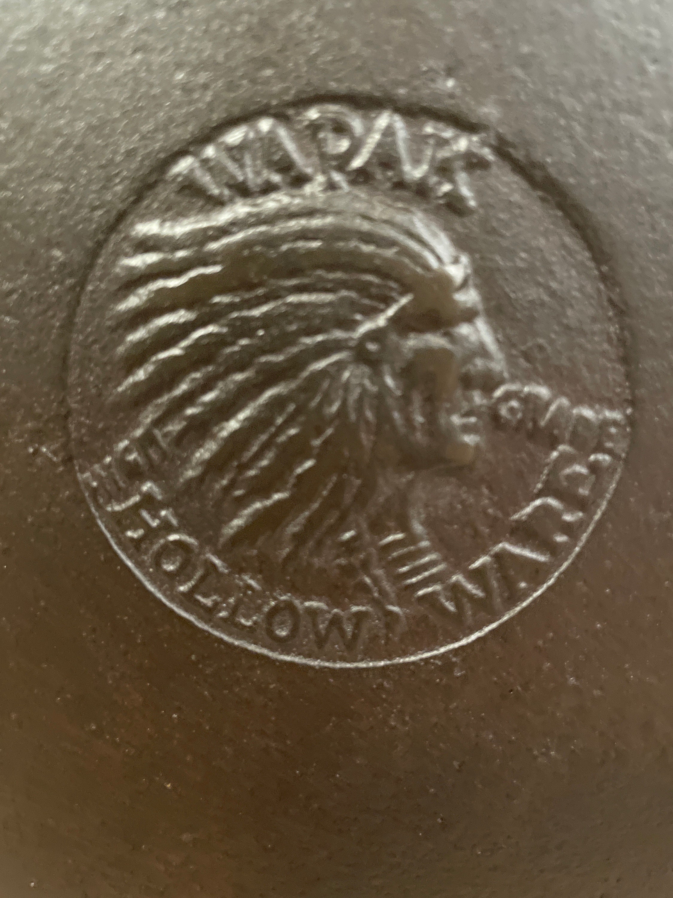 Vintage WAPAK Indian Head Cast Iron 8 SKILLET VHTF Fully Restored - Etsy