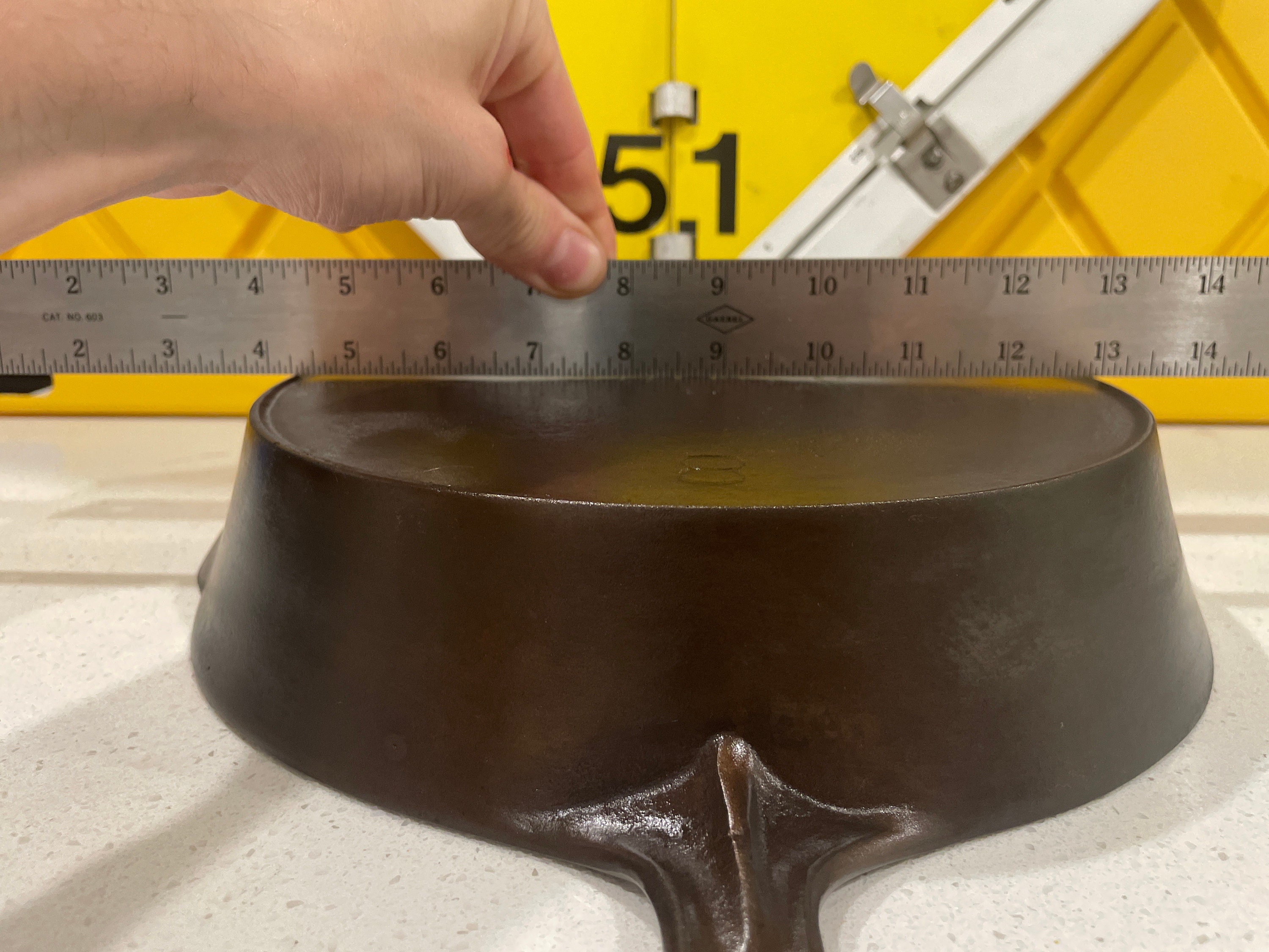 Vintage Pre Wagner Extremely Rare SIDNEY HOLLOWWARE Cast Iron SKILLET ...