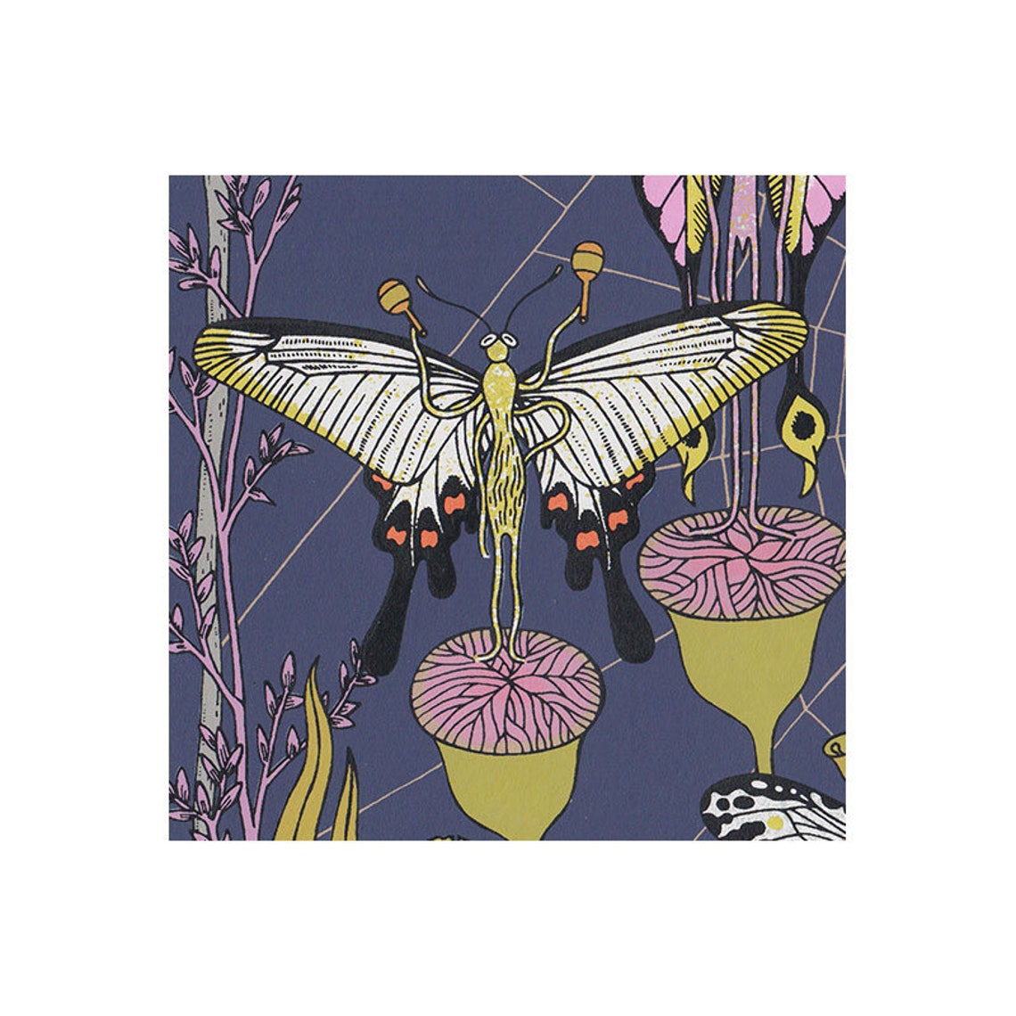 Moth Music Silkscreen - Etsy