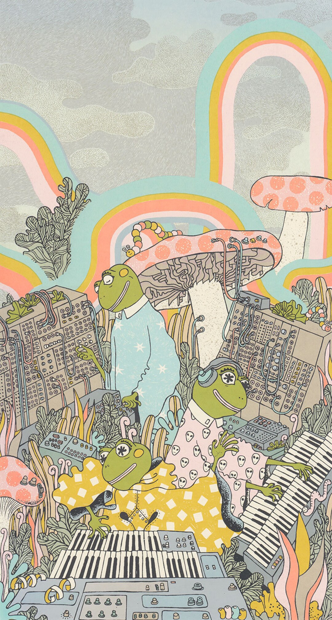 Frog Band Silkscreen - Etsy