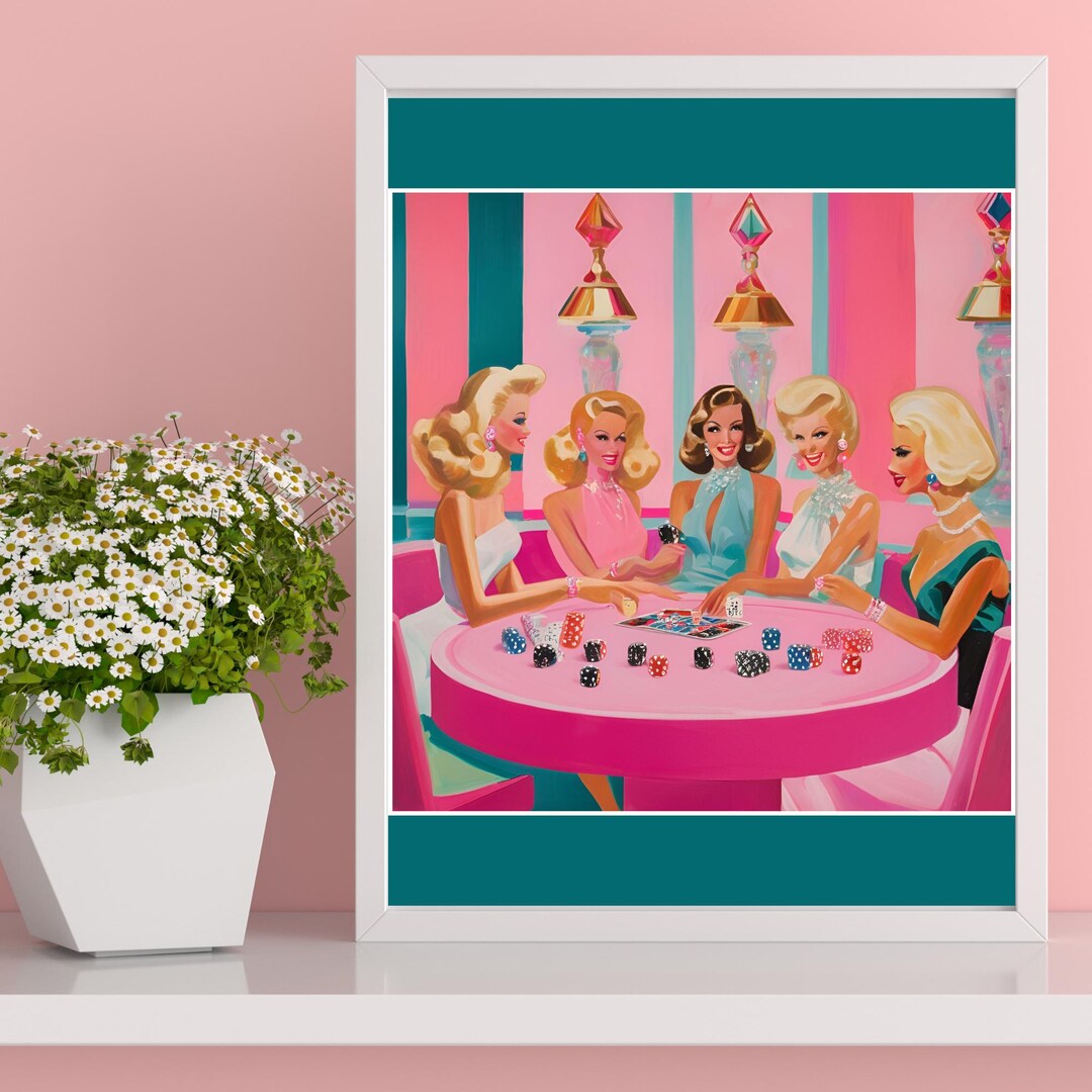 Elegant Barbie Doll Illustration Art. Preppy Baddie Girls Wallpaper ...