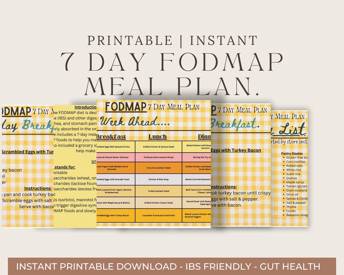 7-day Low FODMAP Meal Plan for IBS Relief. Dietician-approved Recipes ...