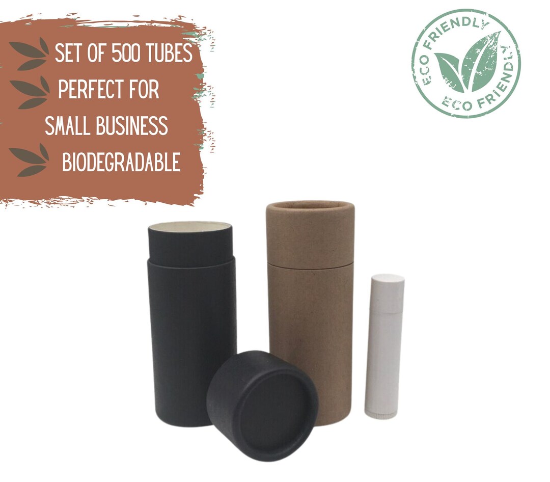 500 Wholesale Eco Push up Tubes 2.5oz 70g Sustainable Packaging for ...