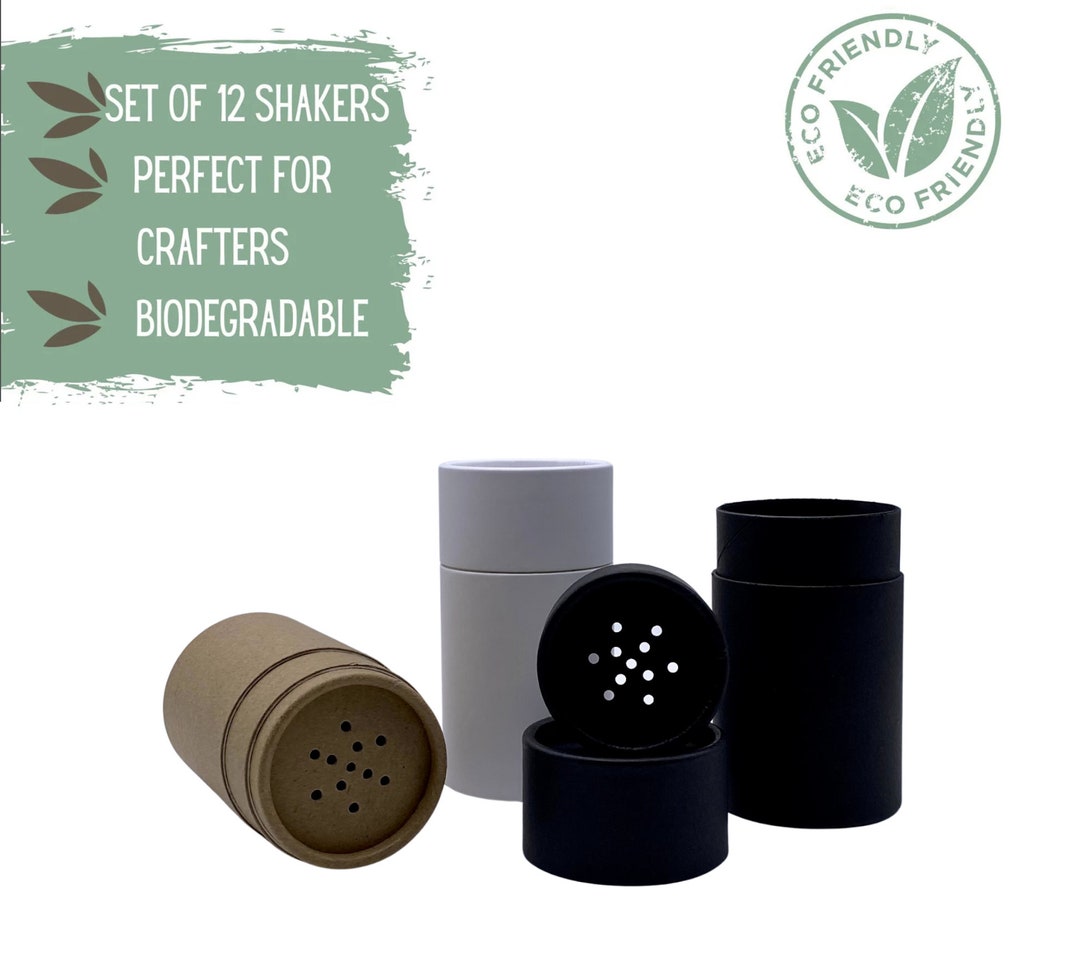 12 Powder Jars With Sifter, 2oz 60g - Eco Friendly Packaging for Food ...