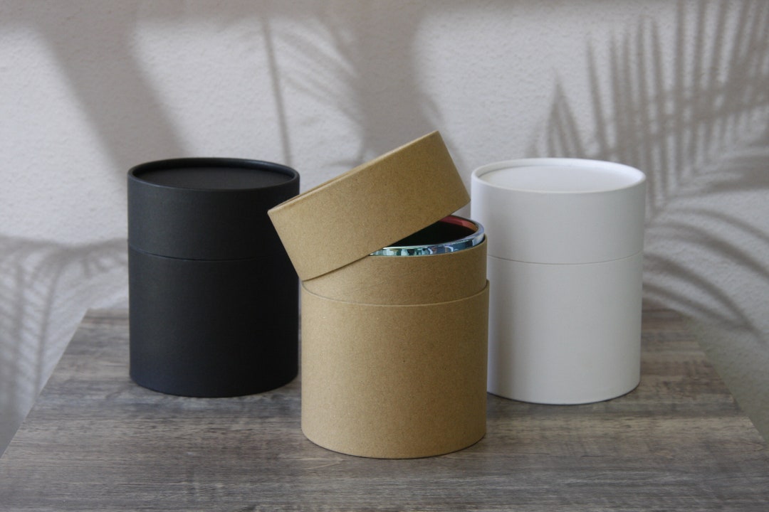 12 Eco Jars for 12 Oz Glass Candle Jar Large Paper Tube Packaging ...