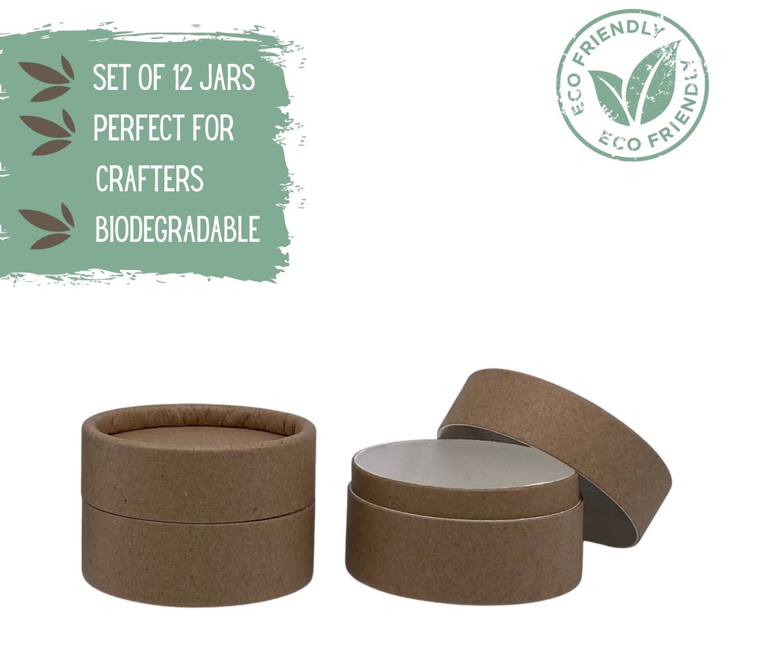 12 Eco Friendly Cosmetic Jars .75 Ounce 20 G, Cosmetic Packaging for ...