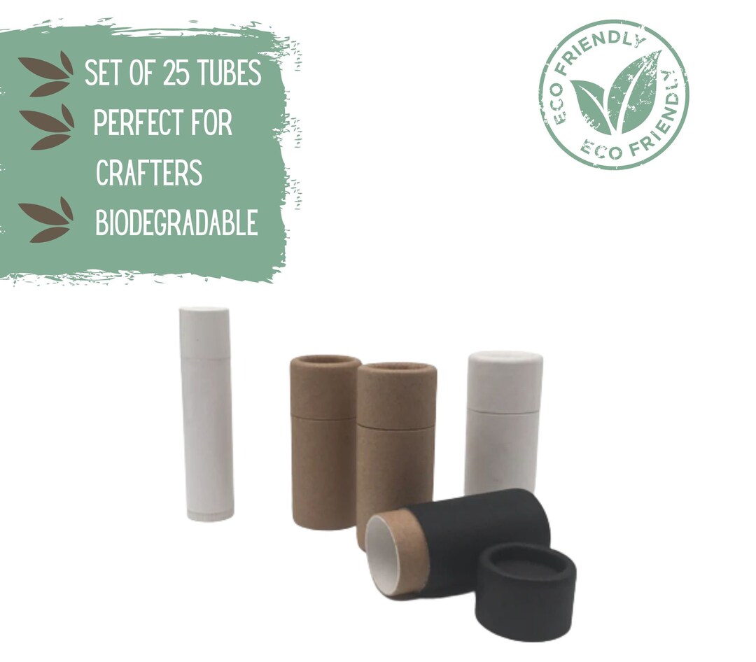 25 Eco Friendly Lip Balm Tubes .25oz 7g Biodegradable - Etsy