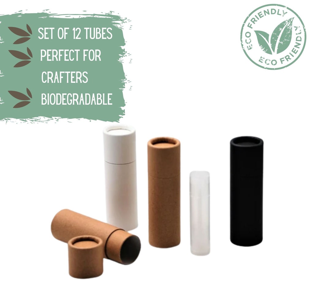 12 Eco Friendly Push-up Tubes 1oz 30g, DIY Lipstick Chapstick or Lip ...